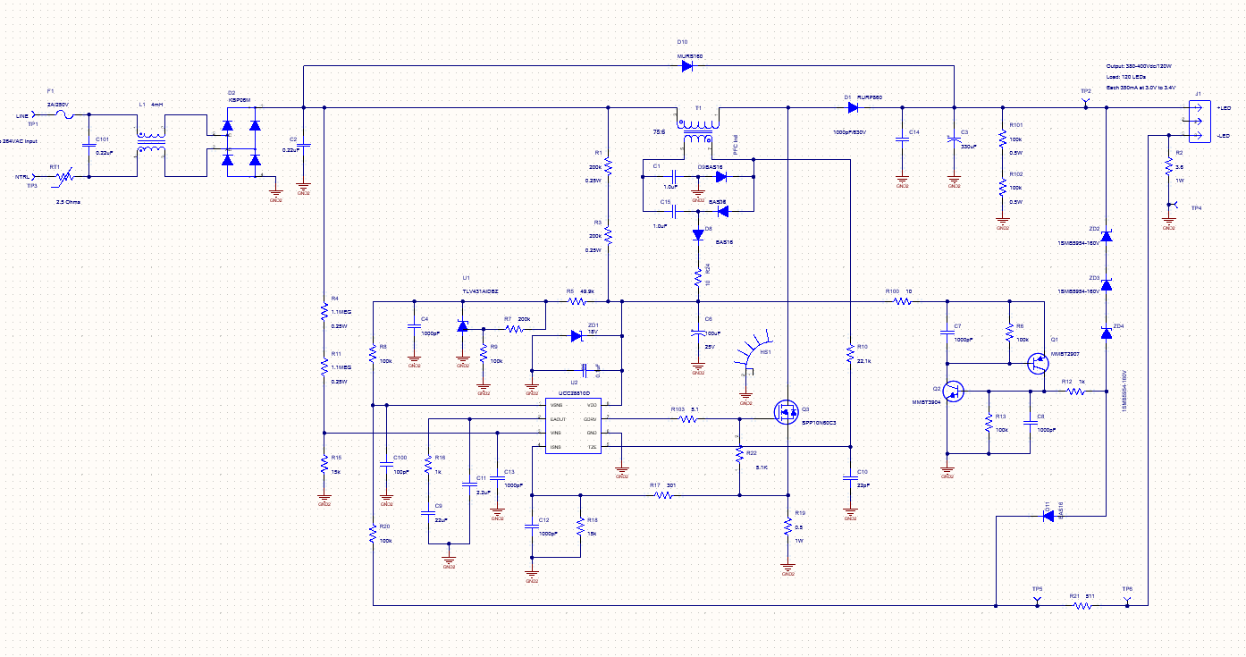 开关电源120W-基于AD22 - 原子哥，专注电子技术教学